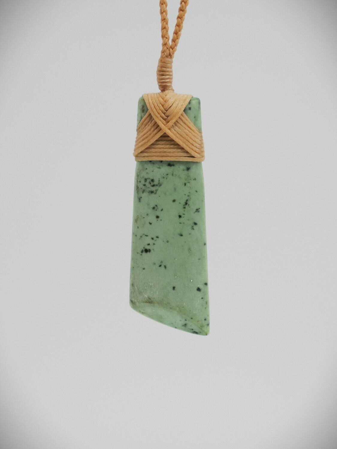 Moko Pounamu Toki NZ Genuine Kokopu Greenstone - Maungaturoto