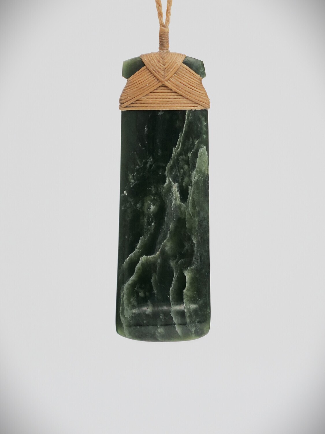 Greenstone Toki NZ Genuine Kawakawa Flower Jade - Koheroa