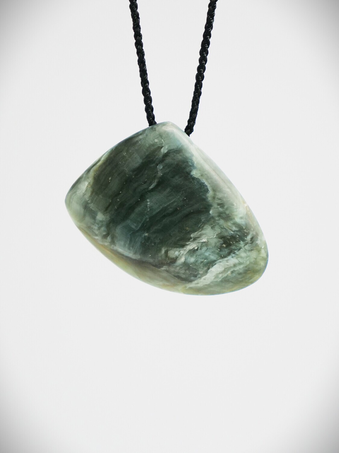 Moko Pounamu Cockle Seashell NZ Genuine Tangiwai Greenstone - Tuaki