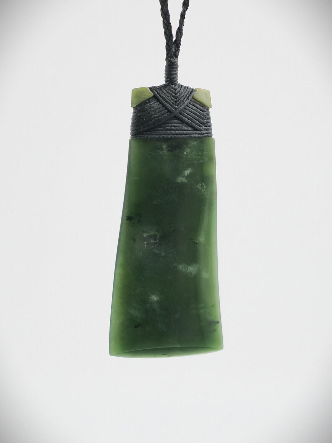 Moko Pounamu Toki NZ Genuine Marsden Flower Greenstone - Ikamatua