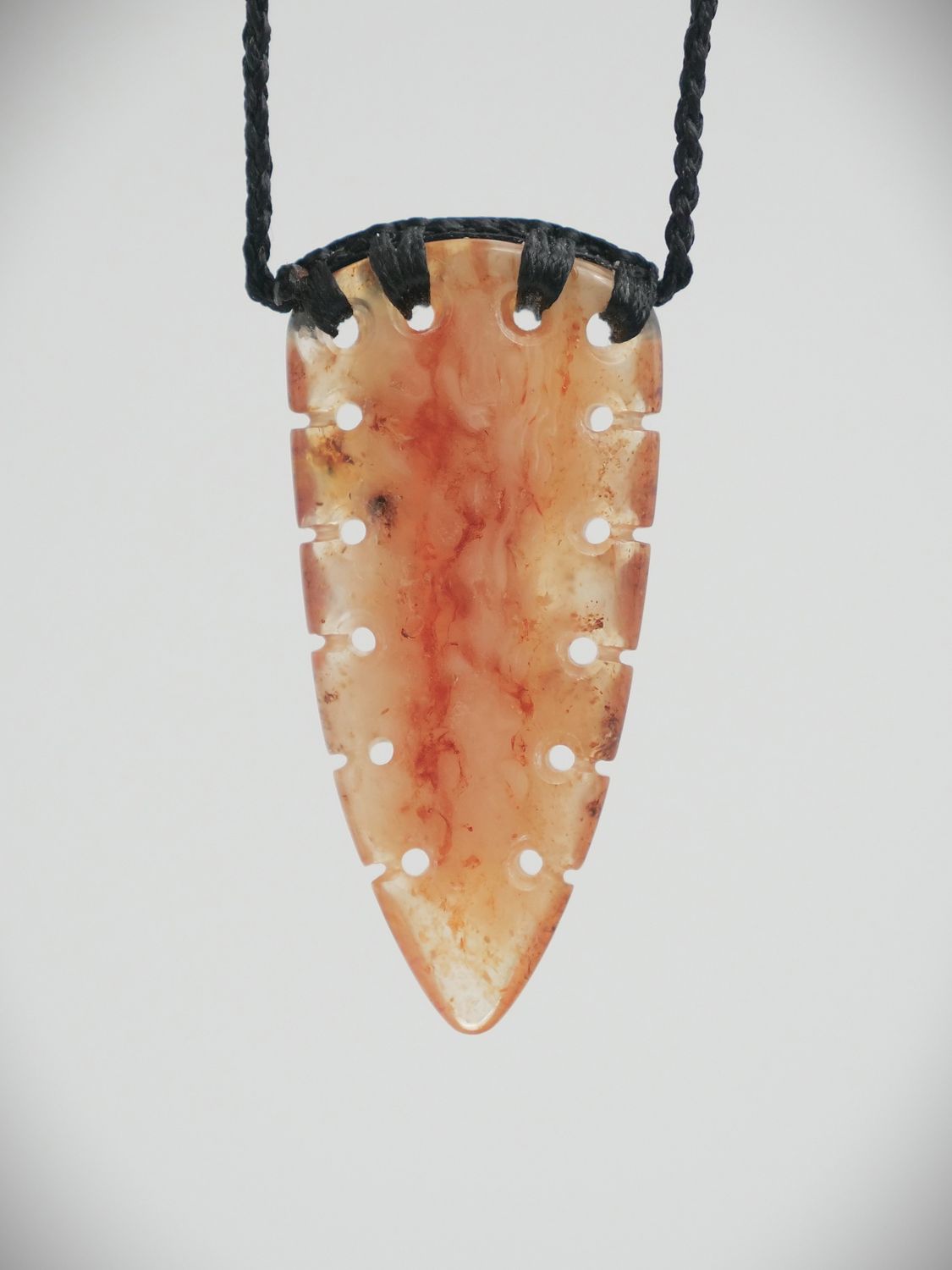 Moko Pounamu, Rei Niho NZ Genuine Kauri Copal - Paerau