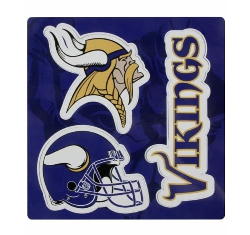 Minnesota Vikings Multi Magnet Sheet 3 Pack