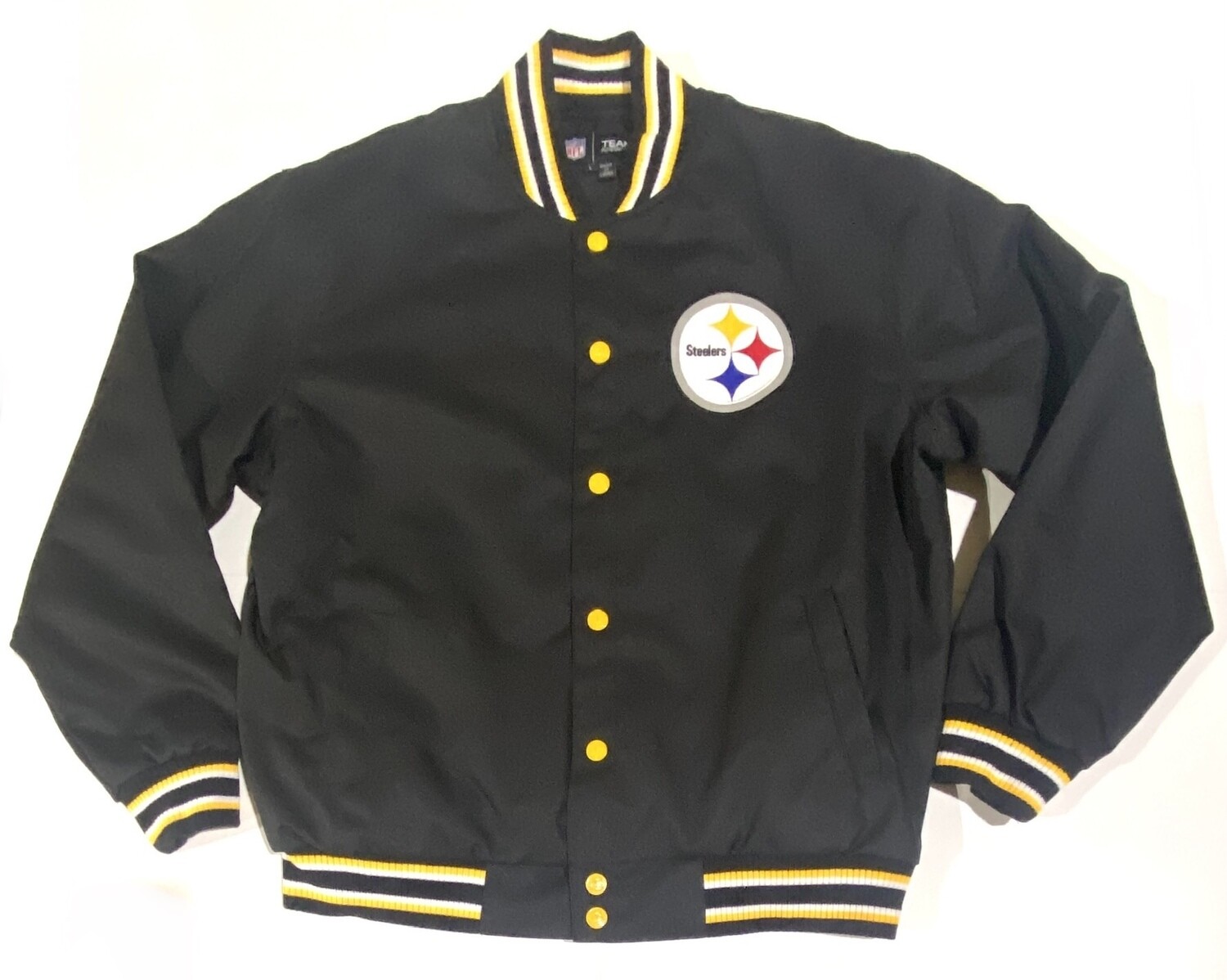 Pittsburgh Steelers Full Button Varsity Logo Jacket