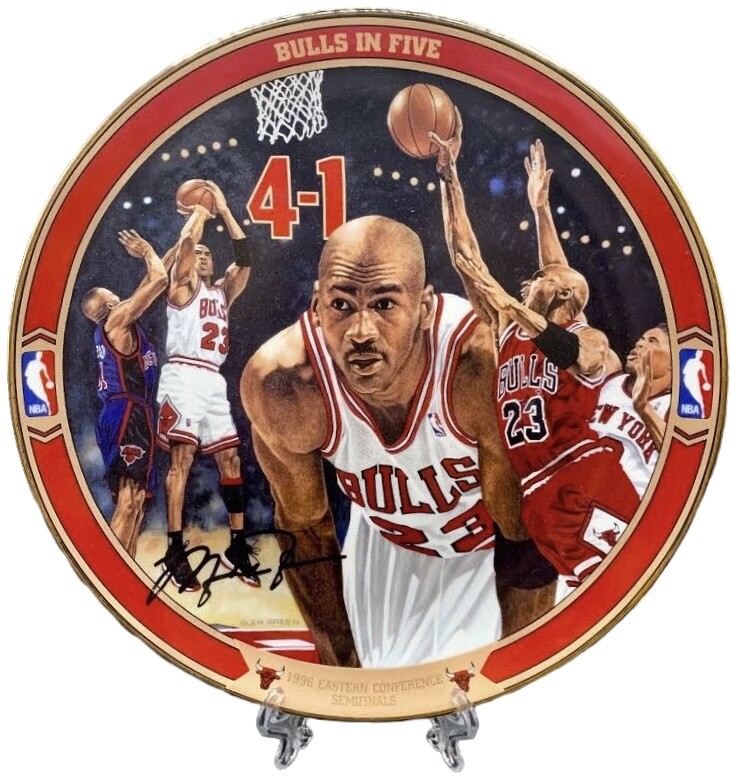 Michael Jordan "Bulls in Five" Porcelain Plate