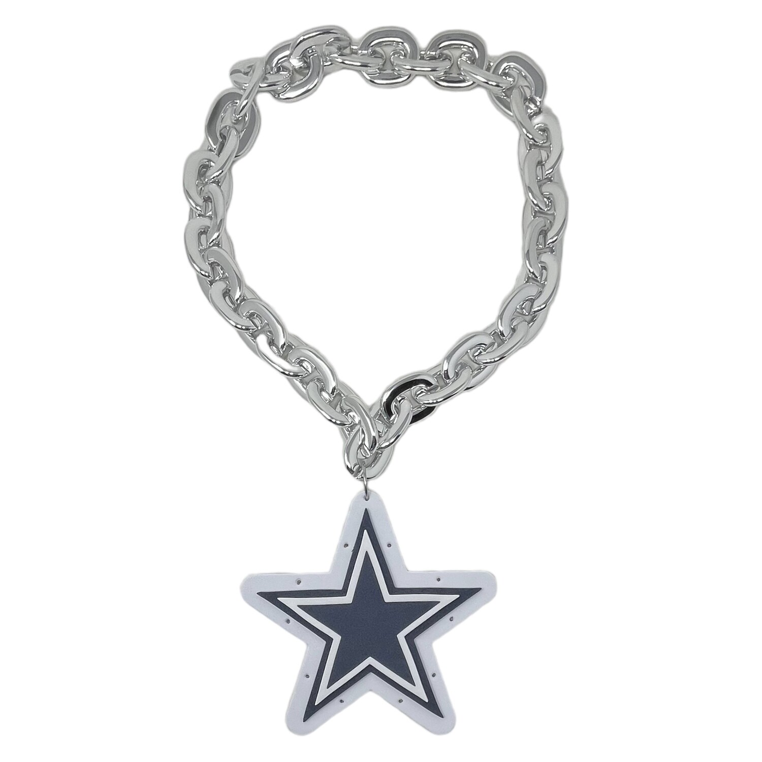 Dallas Cowboys 10” Fan Chain 3D Light Up Foam Magnet Necklace