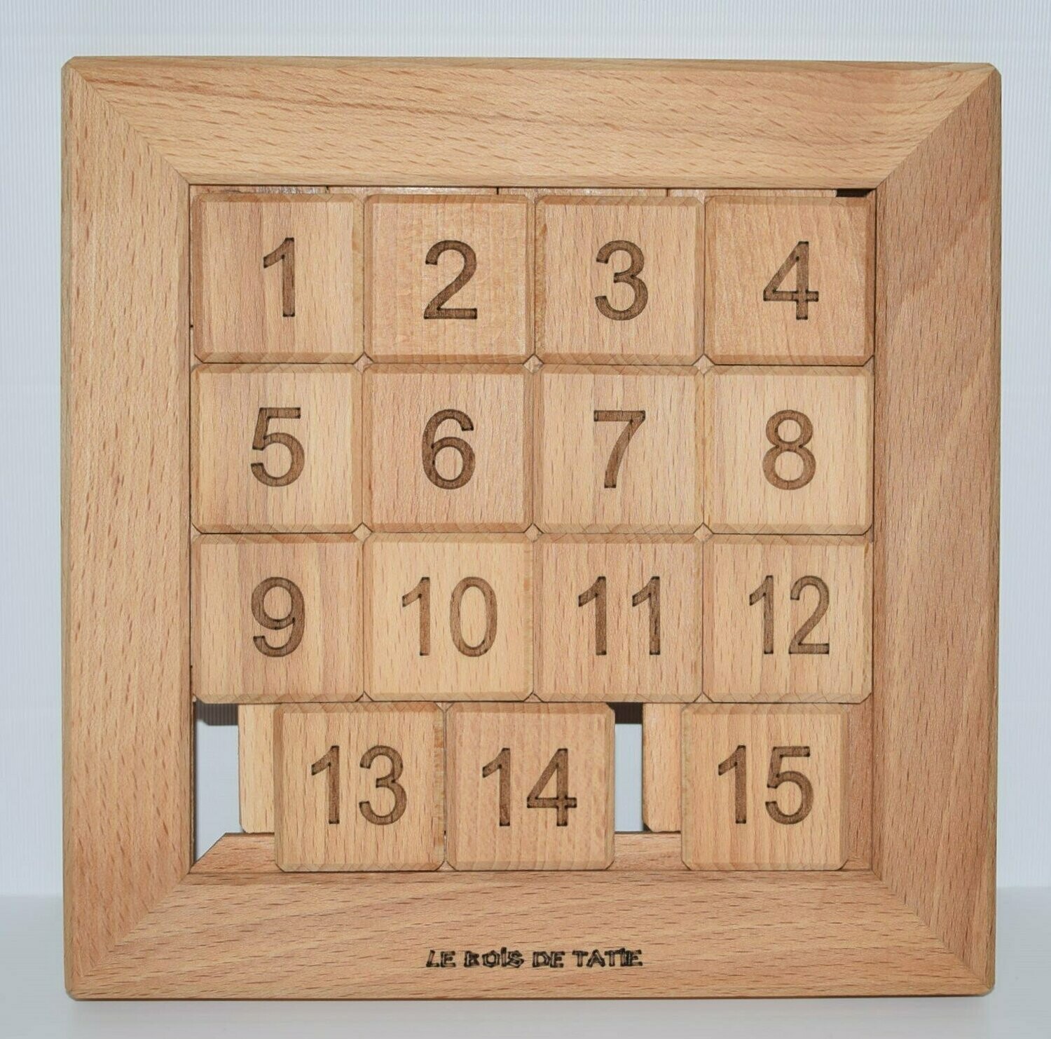 Taquin en bois