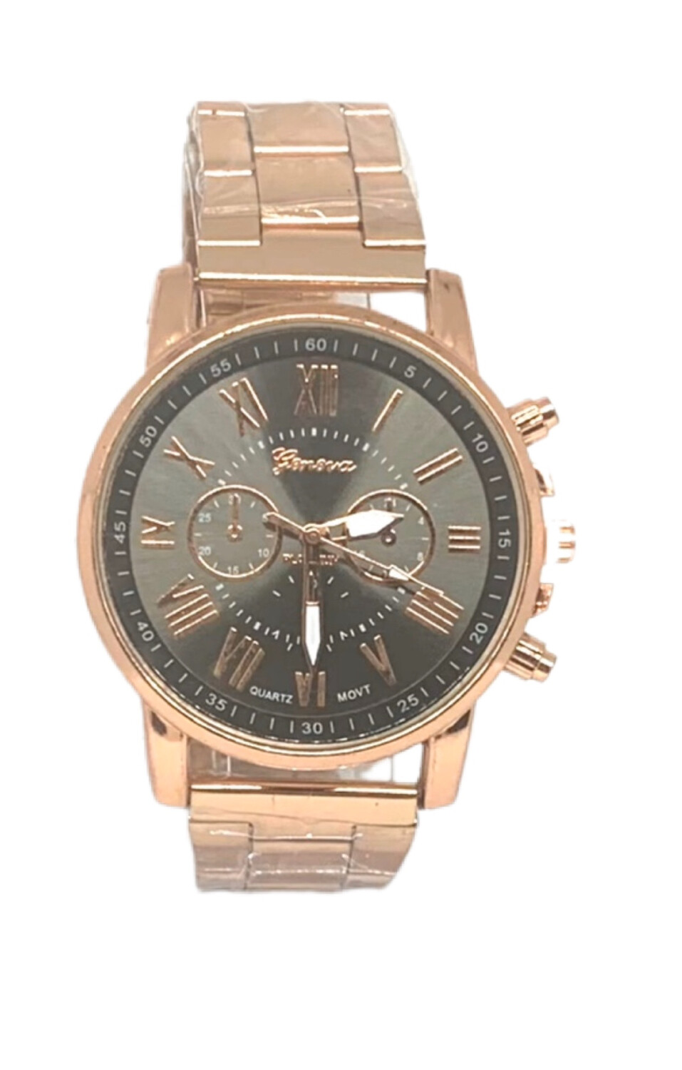 Grey Face Analog Quartz Men Wrist Watch