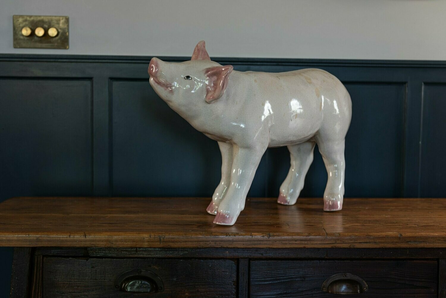 Ceramic Butchers Display Pig