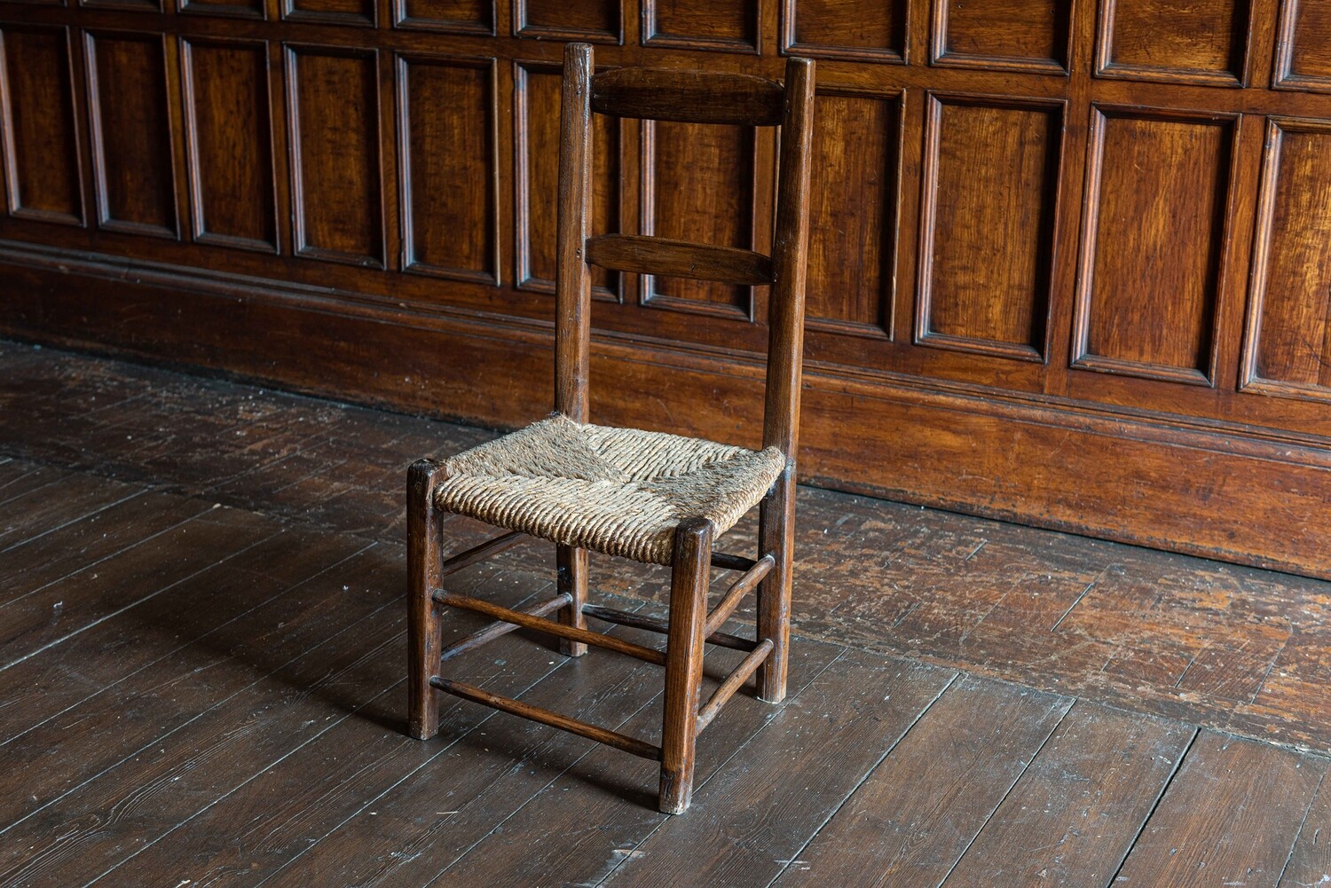 19thC French Provincial Rush Chair