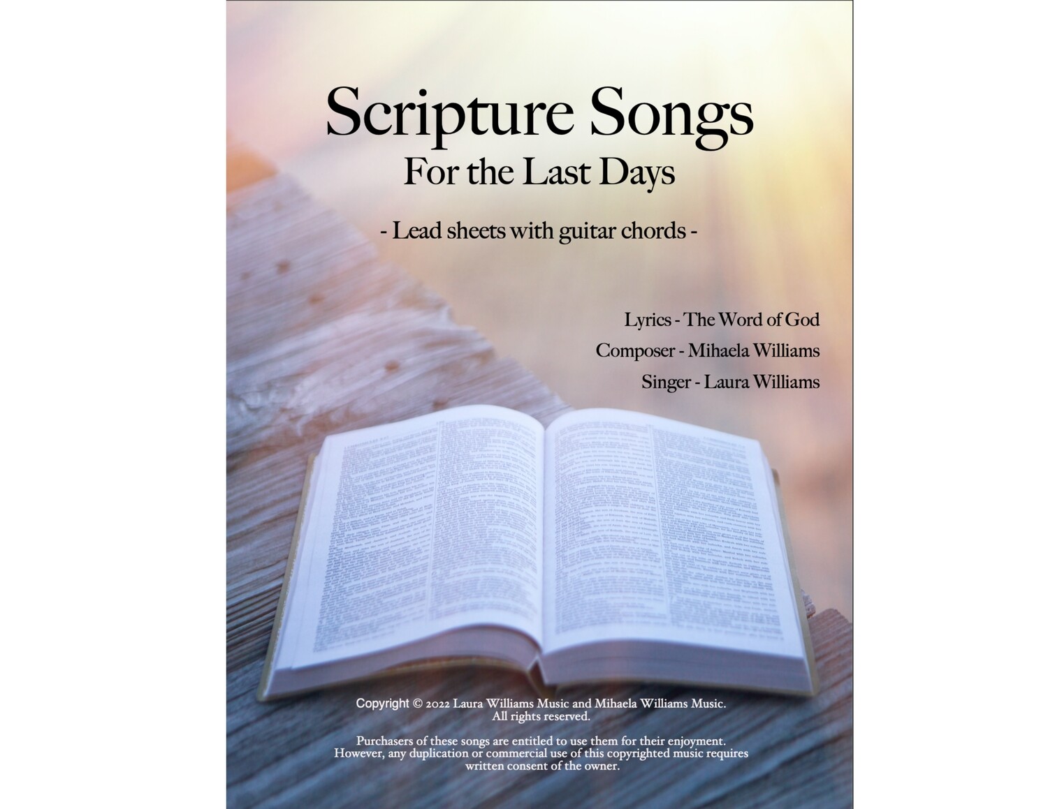 Scripture Songs for the Last Days (Lead Sheet) | Laura Williams Music