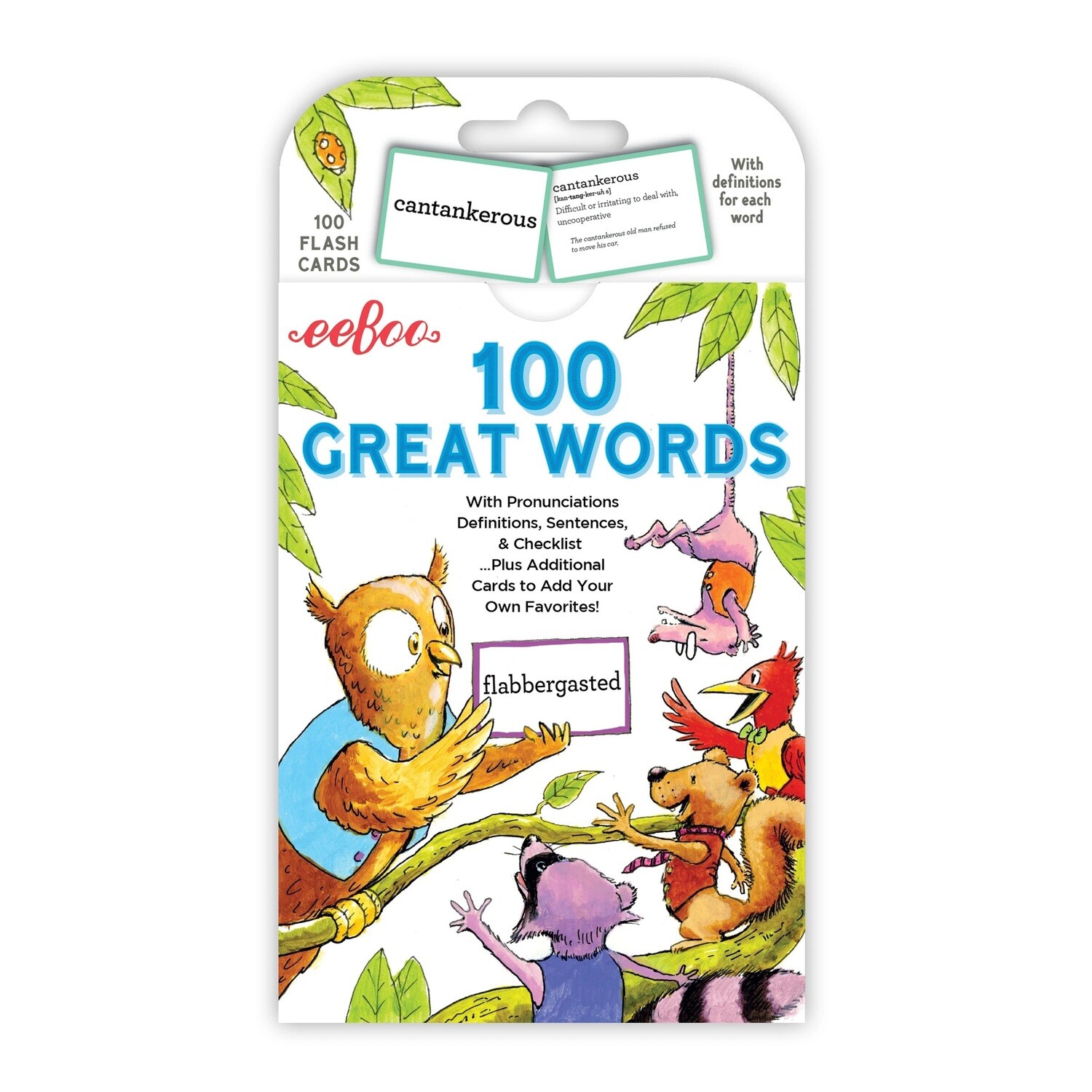 eeBoo Cards-100 Great Words