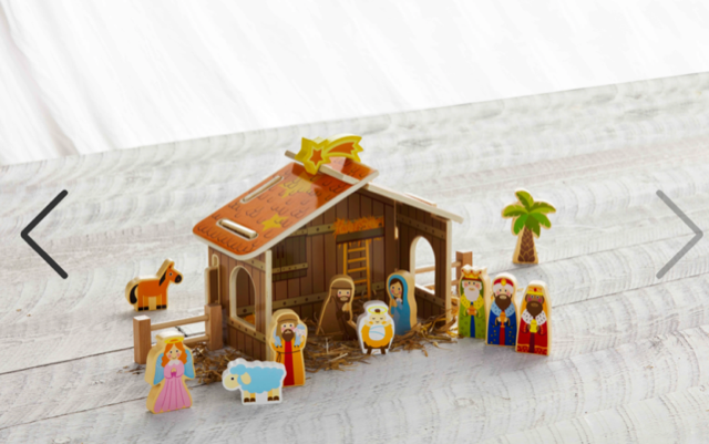 Mud Pie Wood Nativity Set