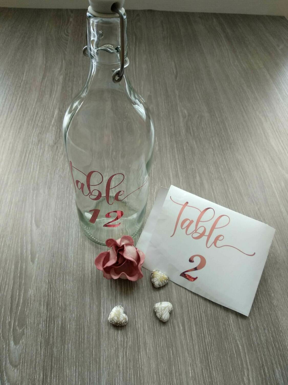 Table numbers for weddings, party decor and events, vinyl sticker ...