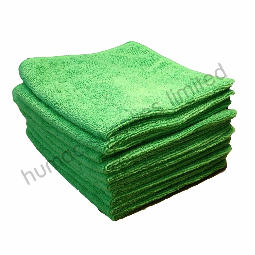Micro Fiber Cloths GREEN (10 PACK) - OLS