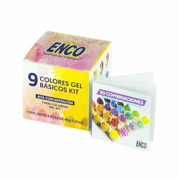 ENCO PT-920004 Kit 9 Colores En Gel Enco 40 G