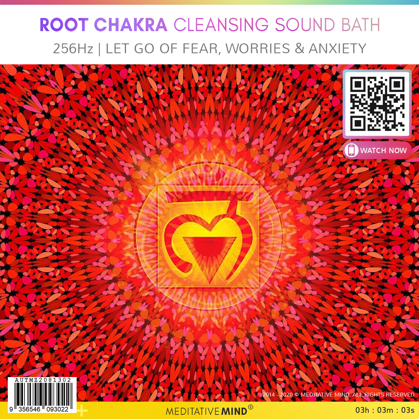 ROOT CHAKRA CLEANSING SOUND BATH - 256Hz | Let Go of Fear, Worries ...
