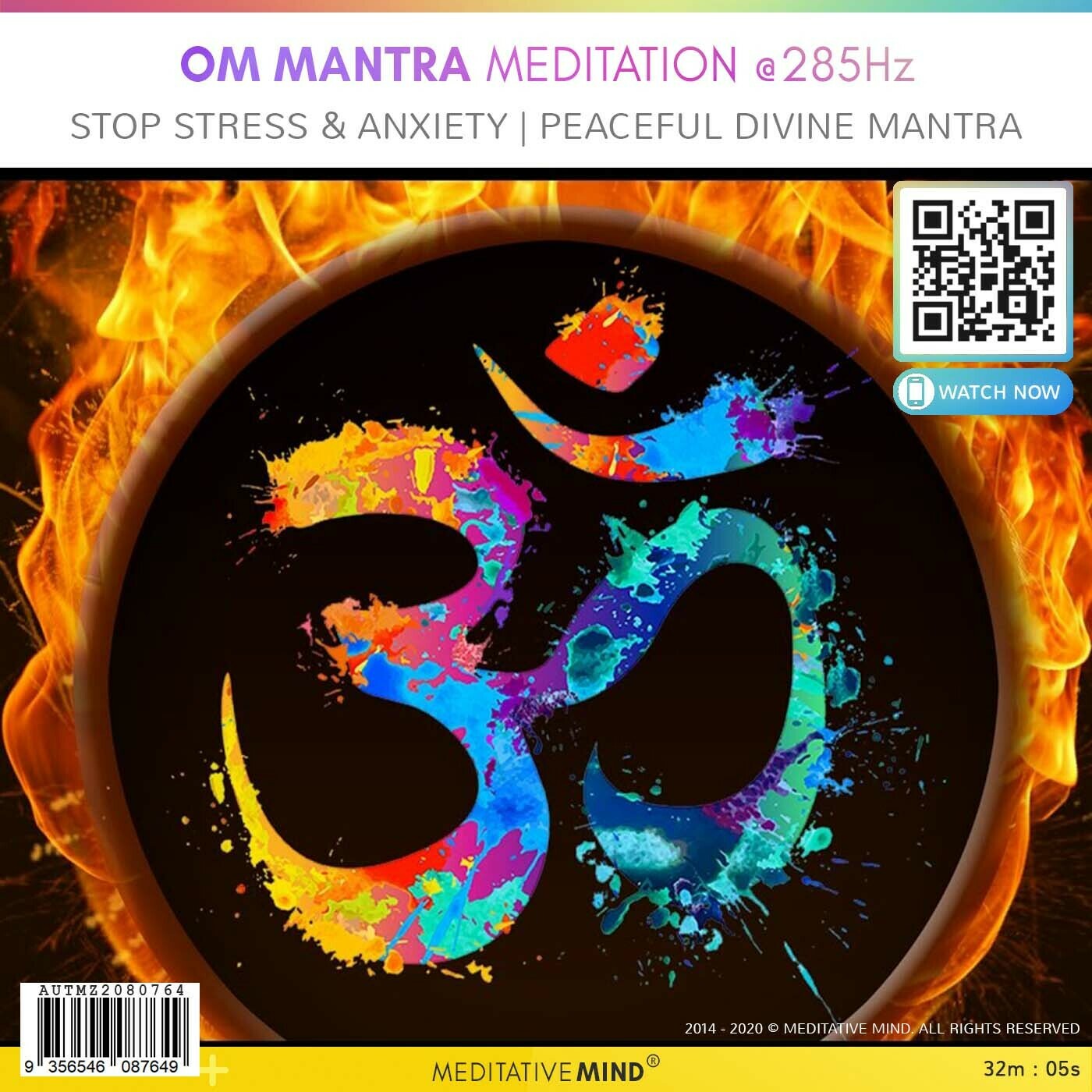 OM Mantra Meditation @ 285 Hz - Stop Stress & Anxiety l Peaceful Divine ...