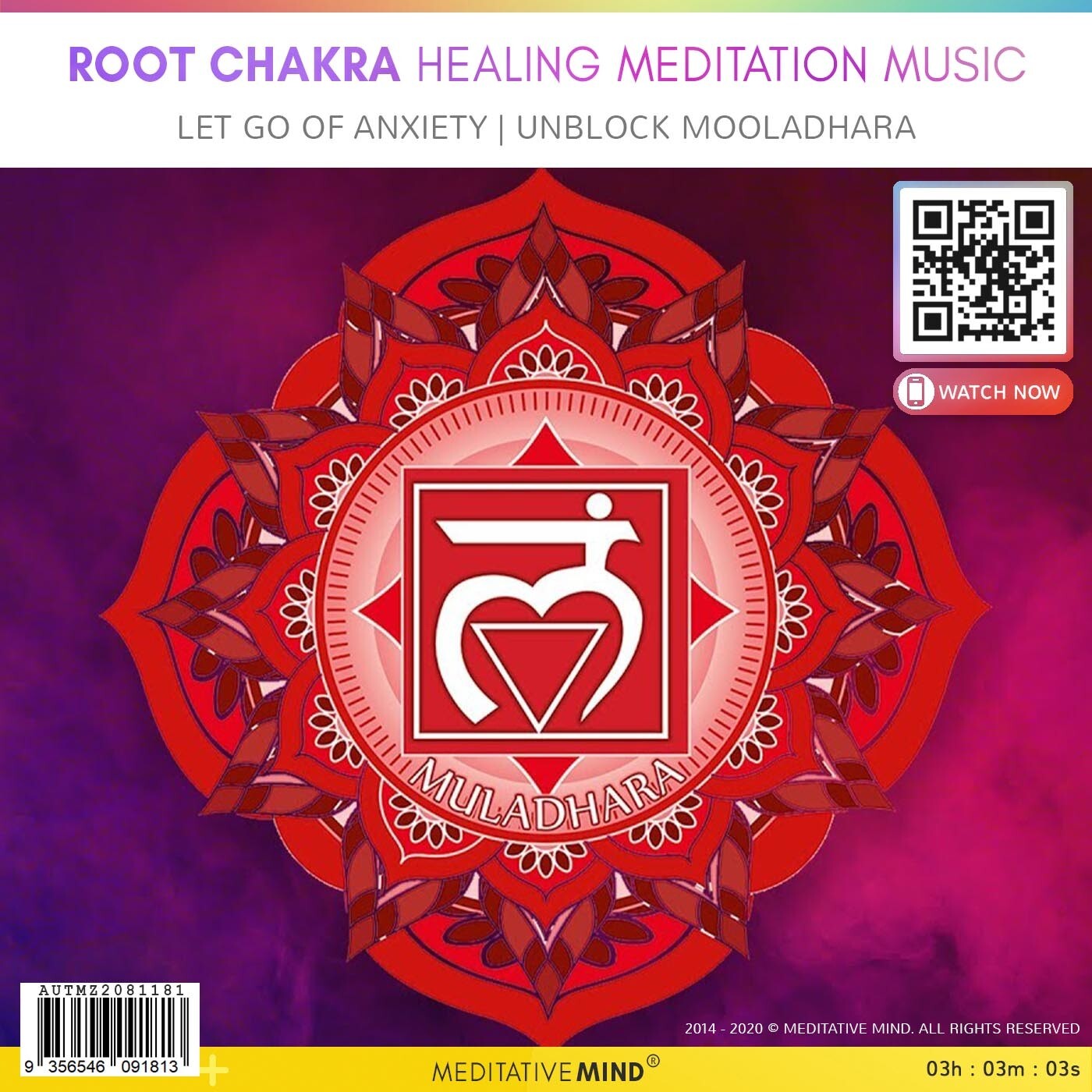 Root Chakra Healing Meditation Music - Let Go of Anxiety | Unblock ...