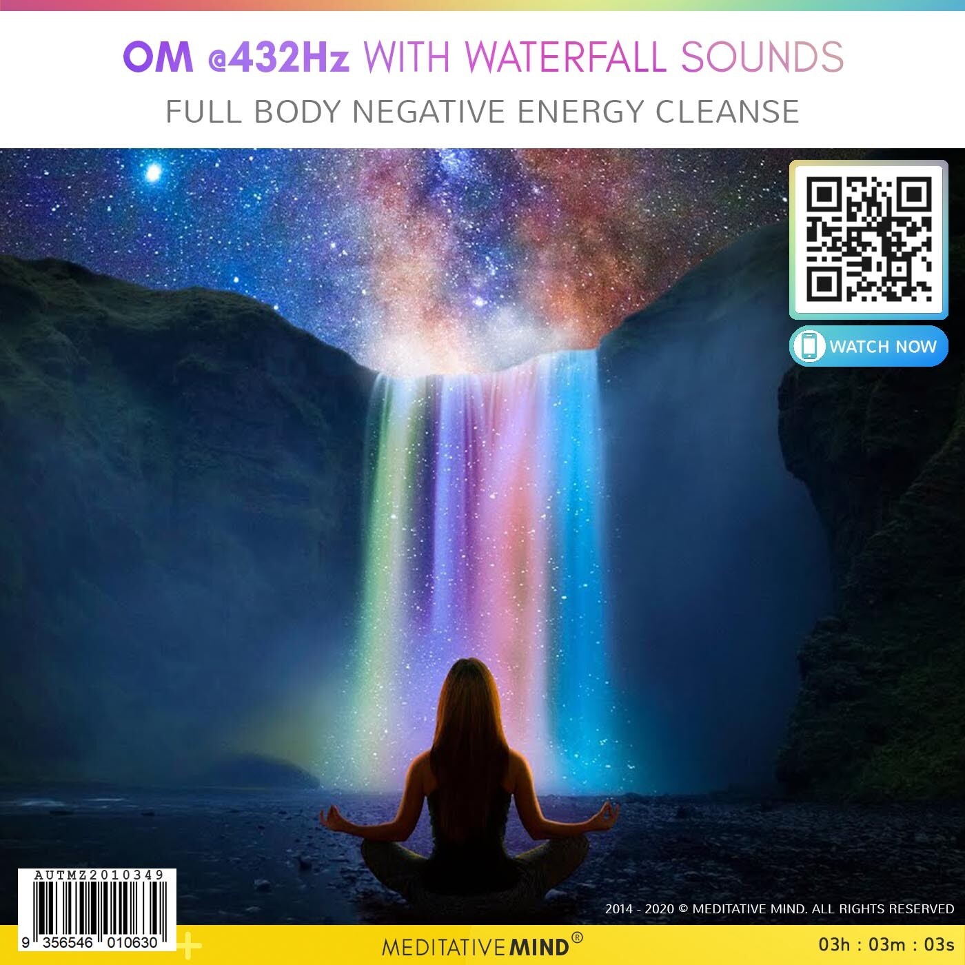 Om @432Hz with waterfall sounds - Full body negative energy cleanse ...