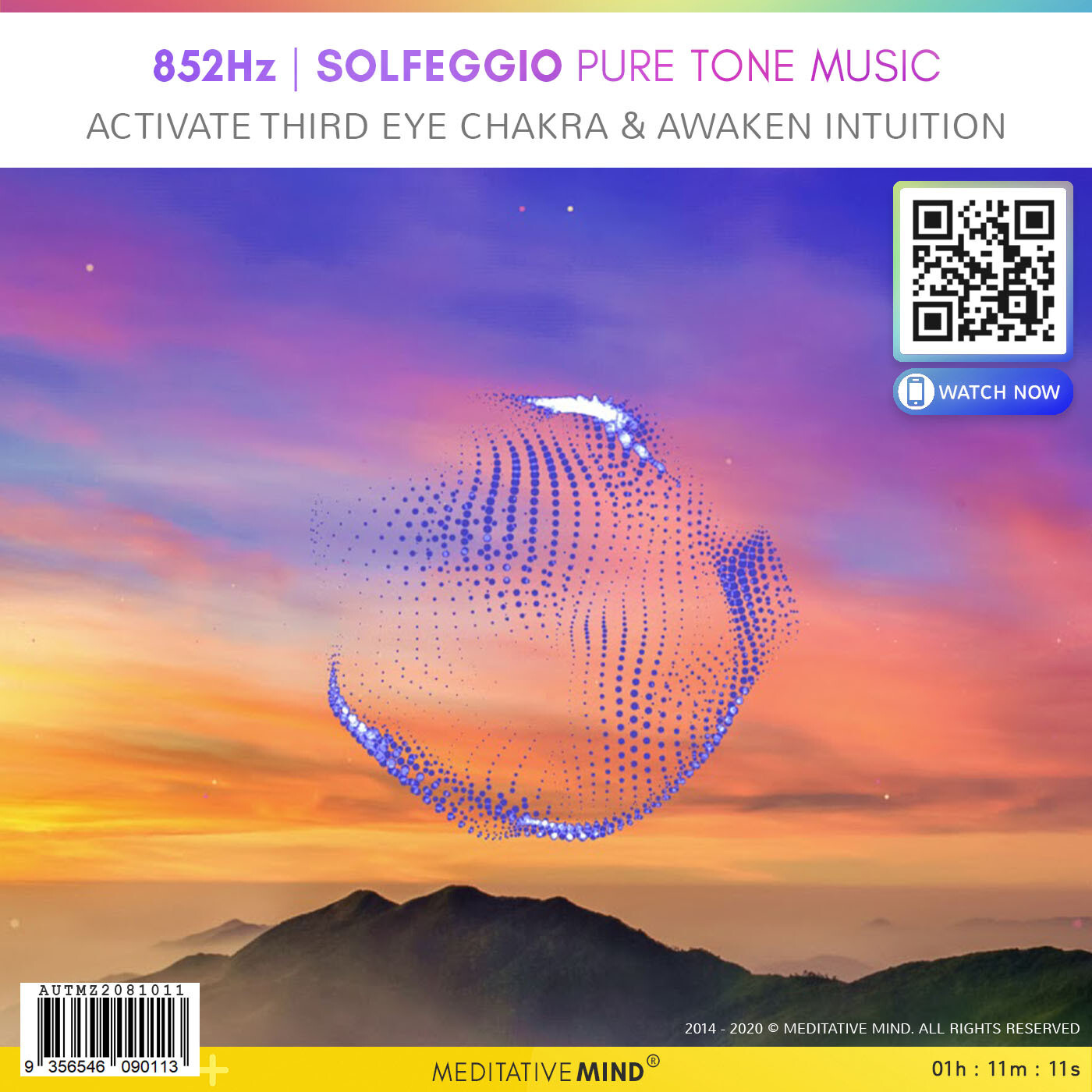 852Hz - Solfeggio Pure Tone Music - Activate Third Eye Chakra & Awaken Intuition | Meditative ...