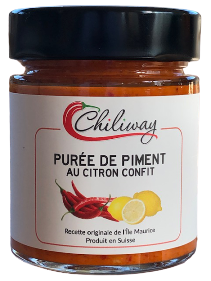 Purée de piment au citron confit - 150 gr