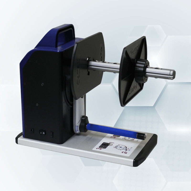 GoDEX T30 rewinder - 215mm wide / 160mm capacity