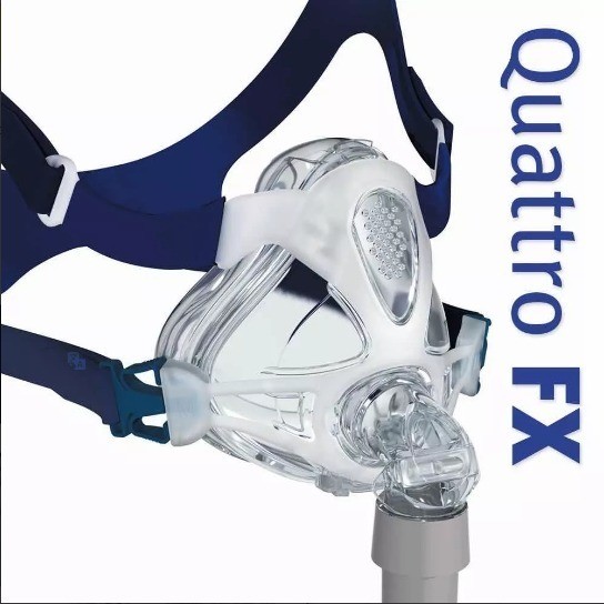 Mascarilla Oronasal CPAP, BiPAP Modelo Quattro FX