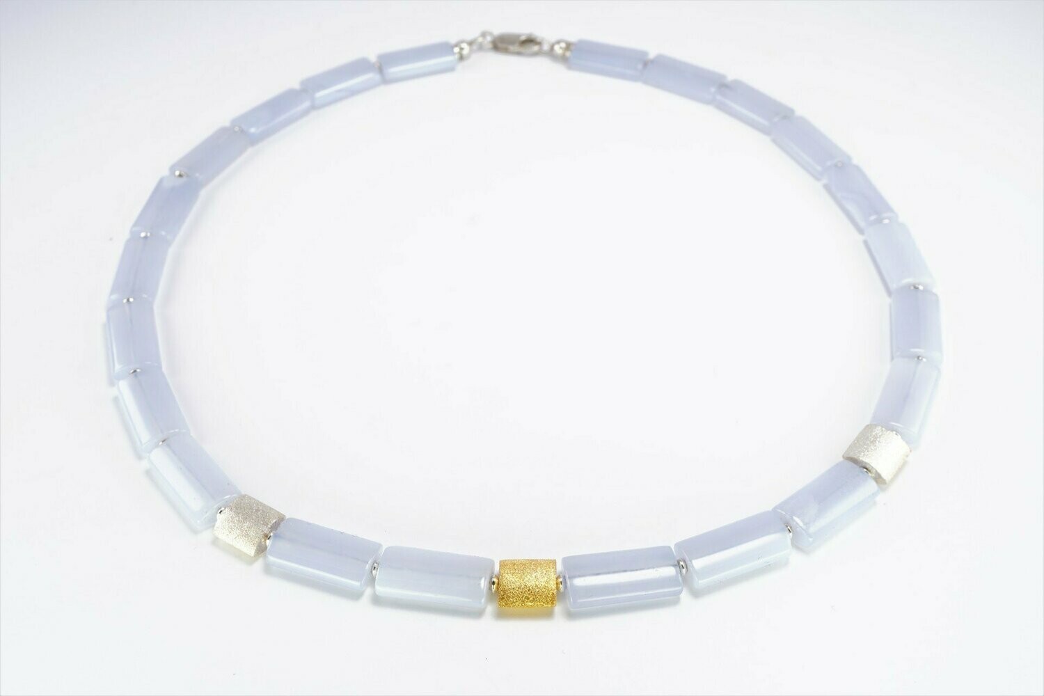 Calcedon Kette Unikat 15