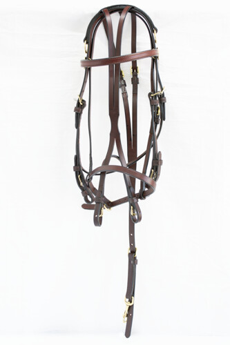 Blue Ribbon Overcheck Work Bridle (w/ caveson)