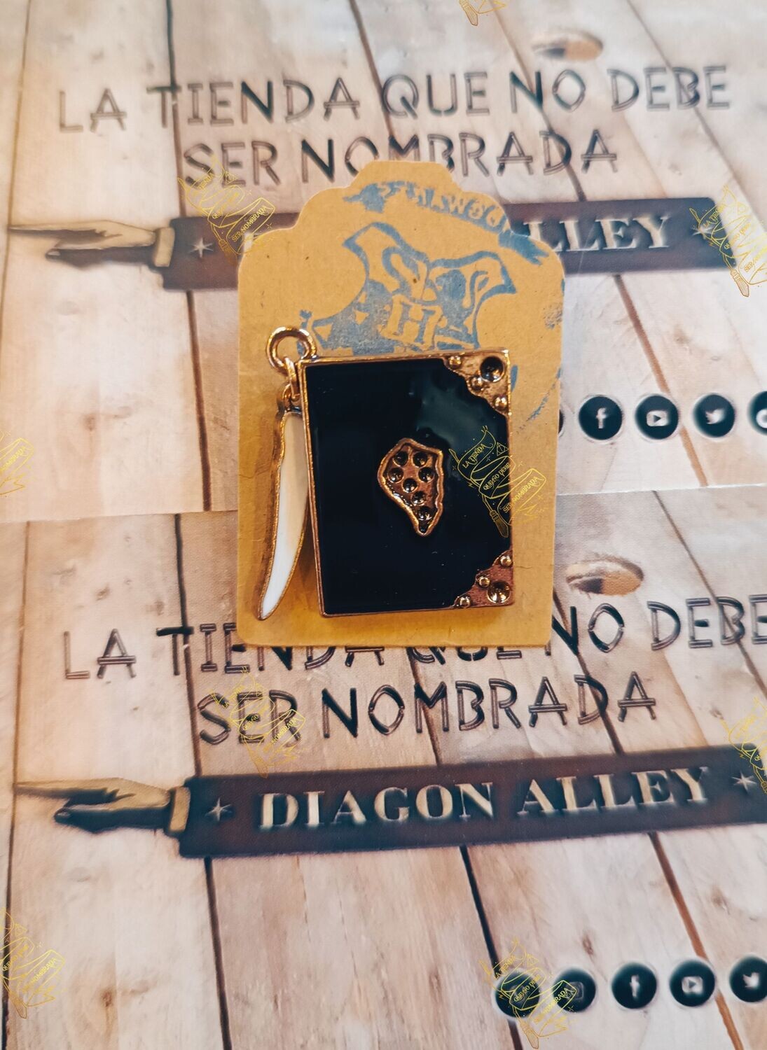 PIN DIARIO TOM RIDDLE HORROCRUX HARRY POTTER CARAT SHOP