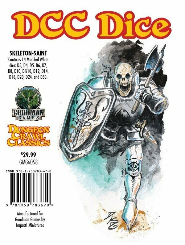 Dungeon Crawl Classics DCC Dice Skeleton Saint