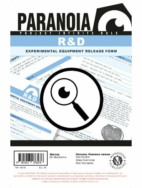 Paranoia RPG The Research And Design Box Set