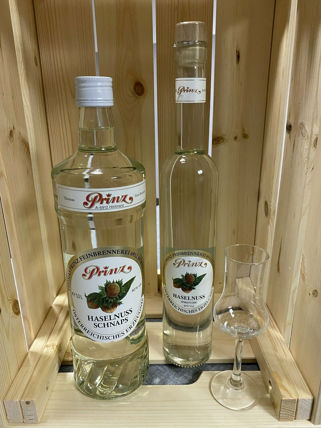 Prinz - Haselnuss Schnaps 40 % vol. (1,0l / 0,5l)