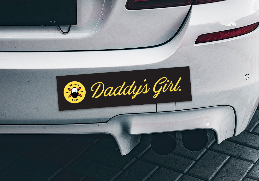 DADDY'S GIRL Bumper Sticker
