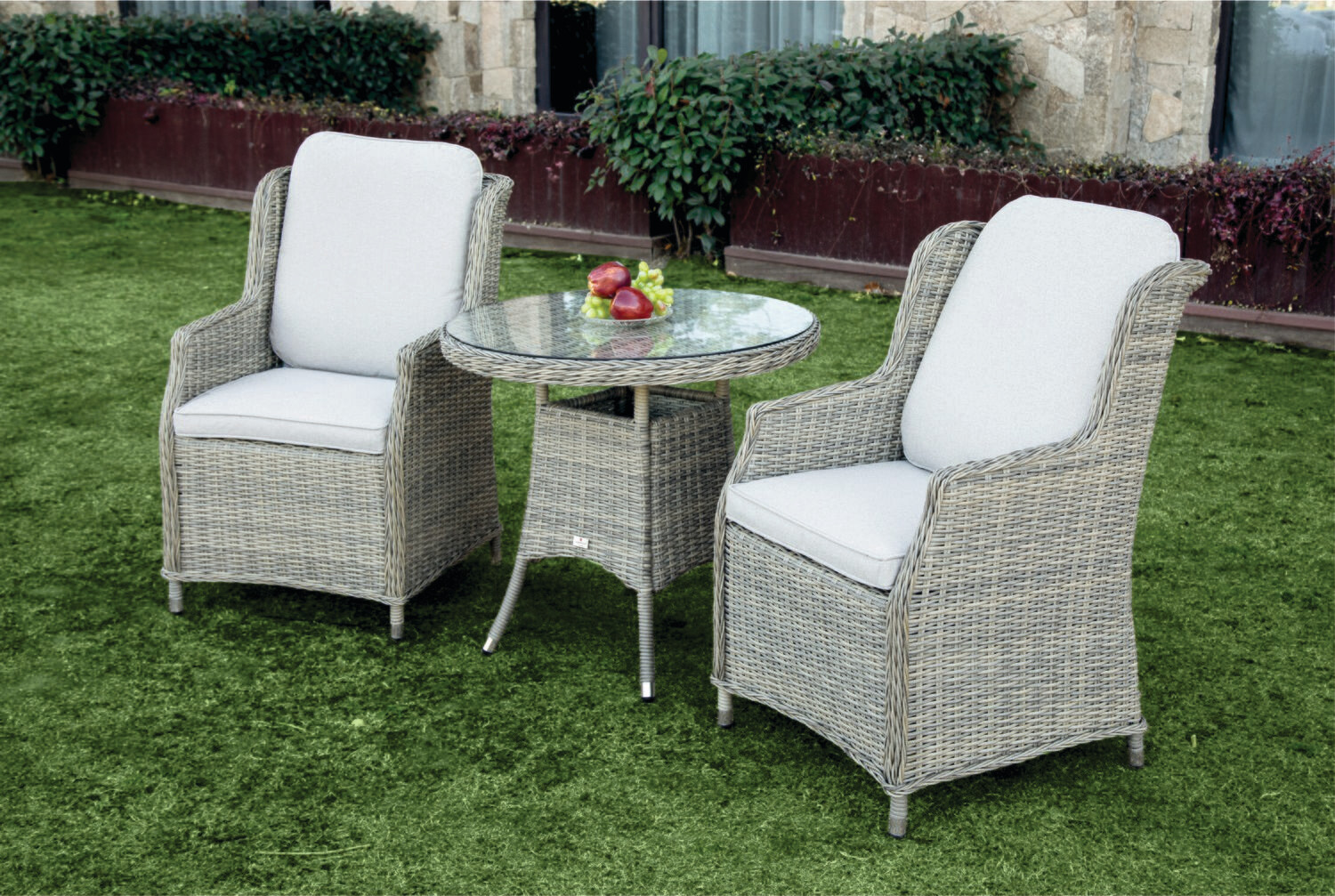 FLORENCE 2 SEAT ROUND BISTRO SET - Garden Furniture