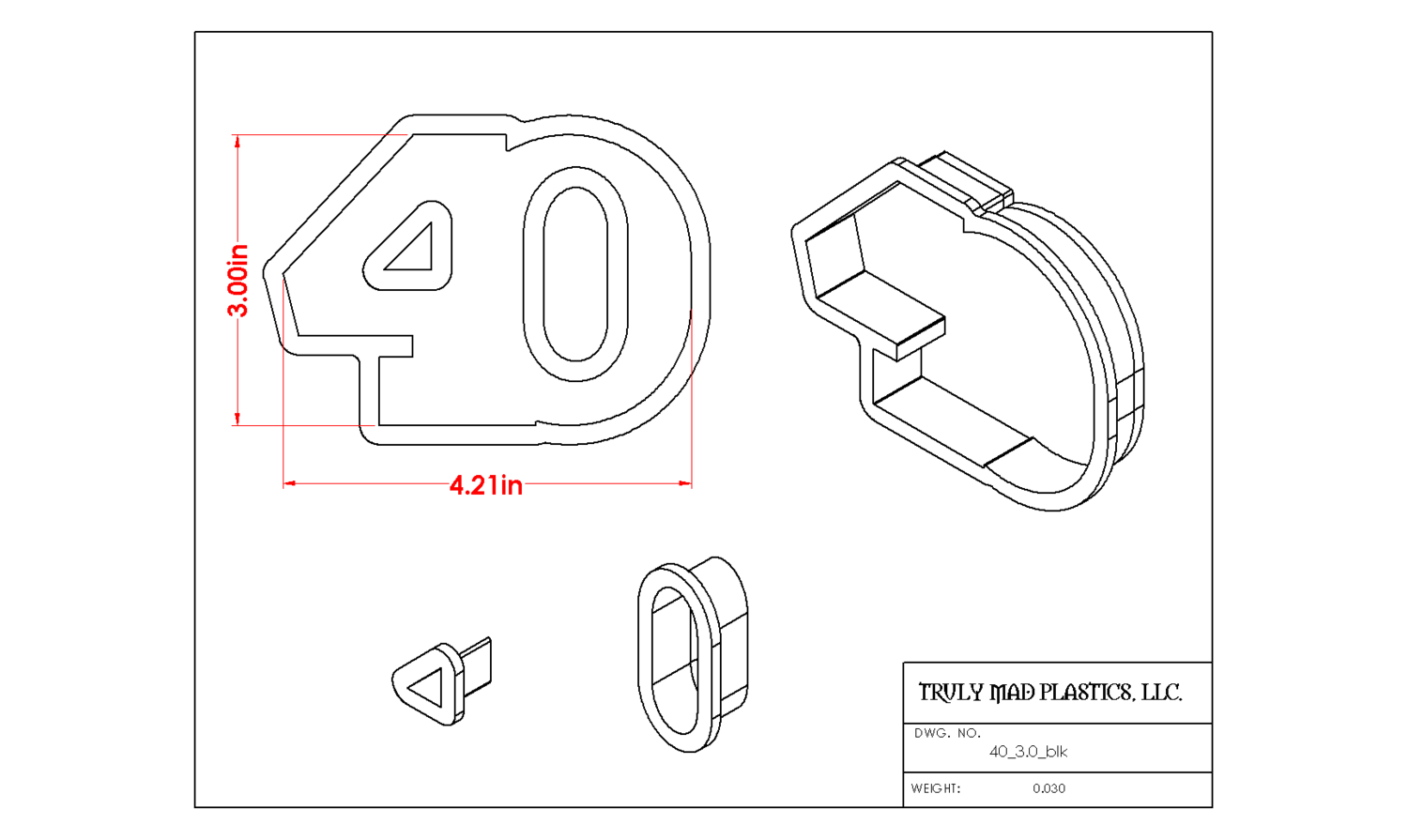 40 (3" Block Numbers)