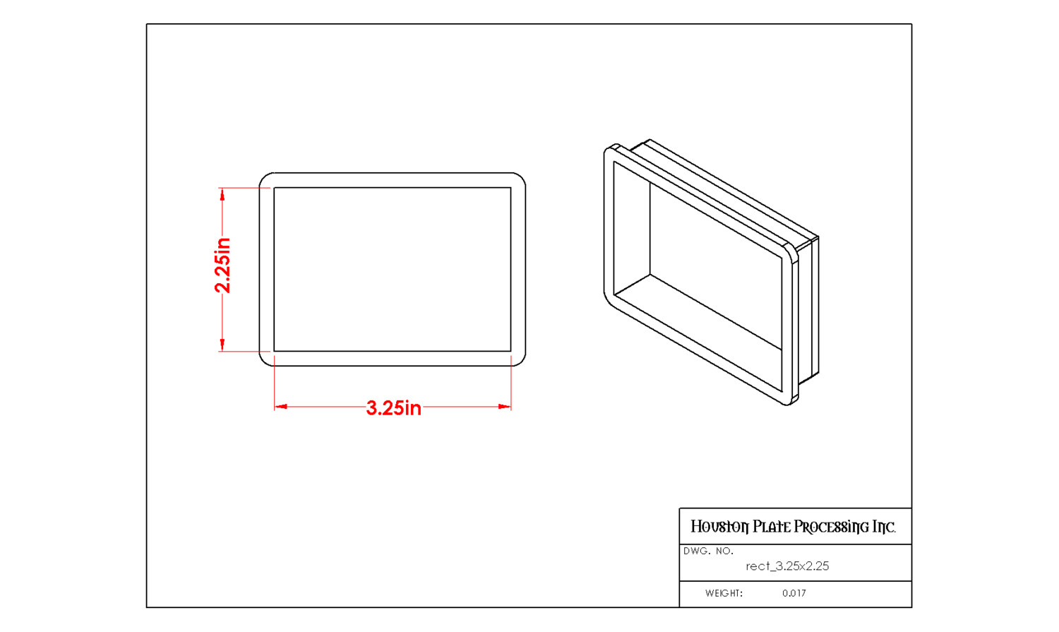 Rectangle 3.25" x 2.25"