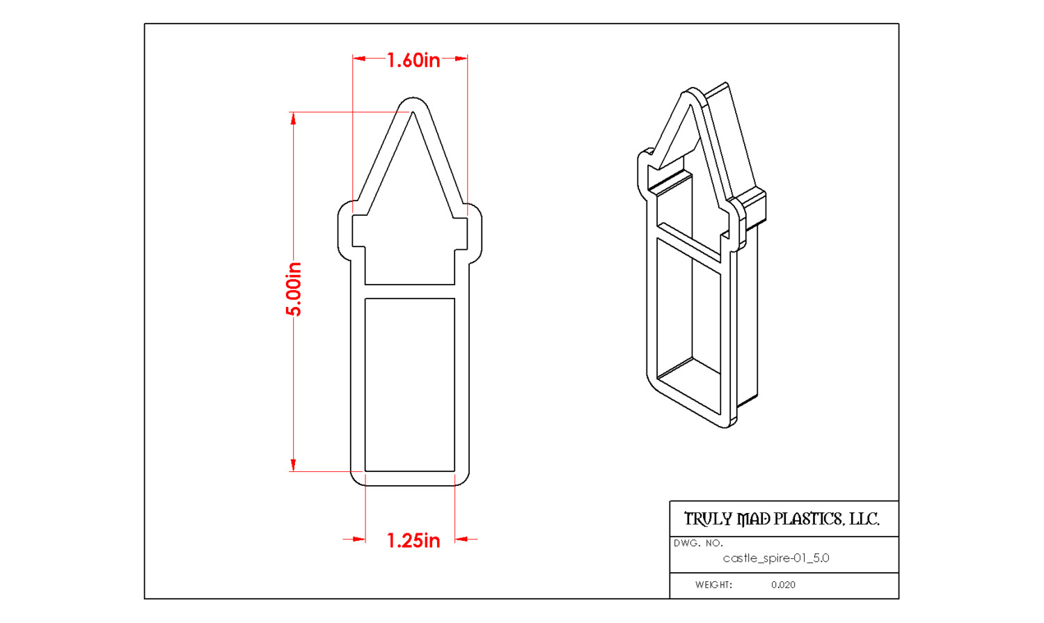Castle Spire 01 5.0"