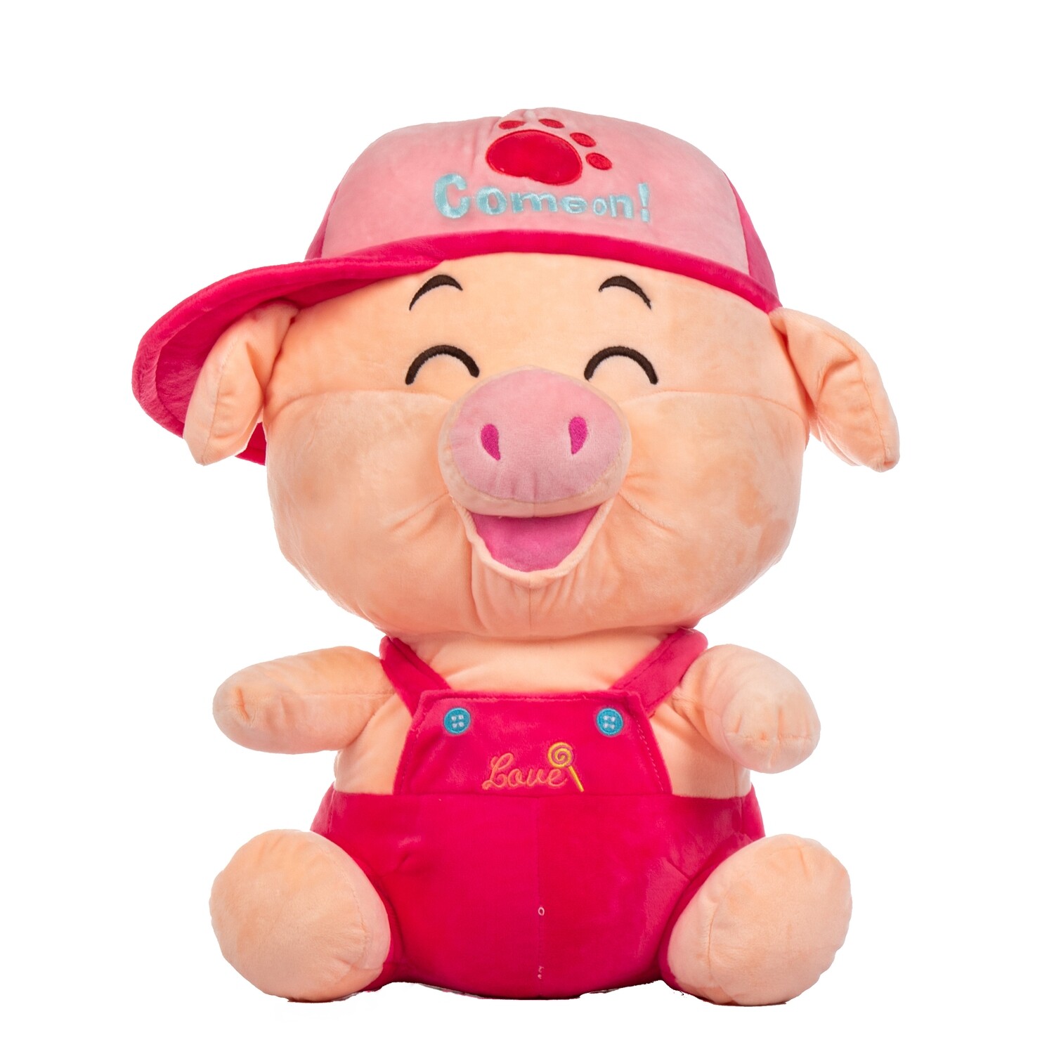 Peluche chanchito rosado en caja de regalo