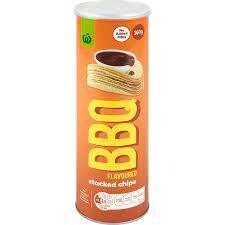 WW BBQ STACKED CHIPS 160G