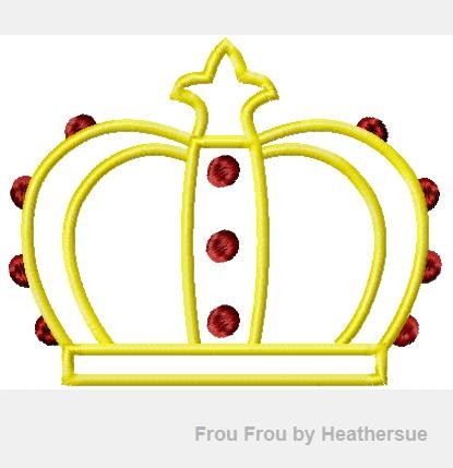 King Crown Machine Applique Embroidery Design, multiple sizes ...