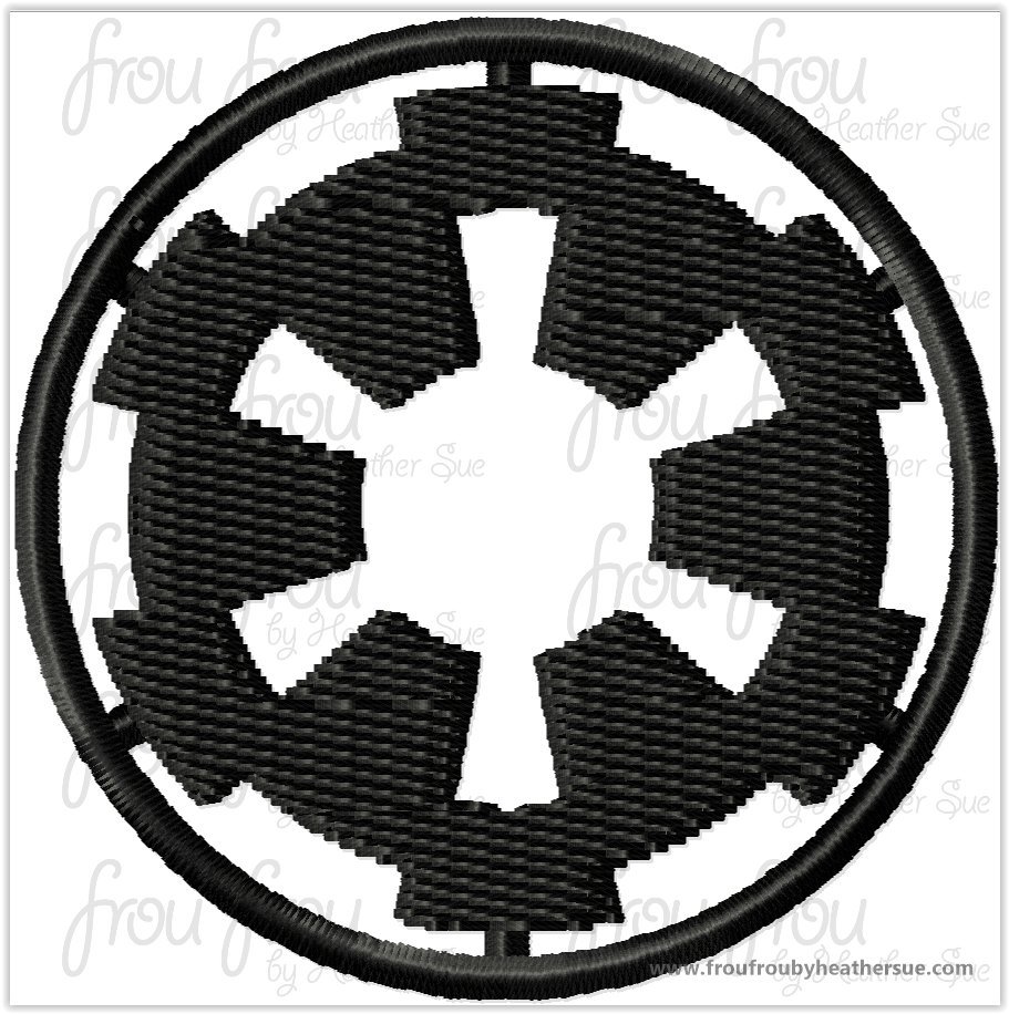 Clippie Imperious Symbol Space Wars Machine Embroidery In The Hoop ...