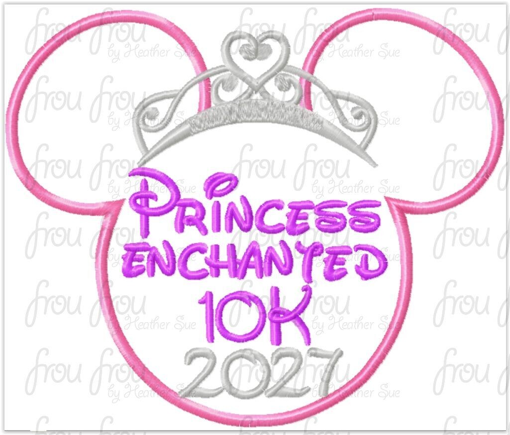Princess Enchanted 10K 2027 Miss Mouse Princess Crown Tiara Running ...