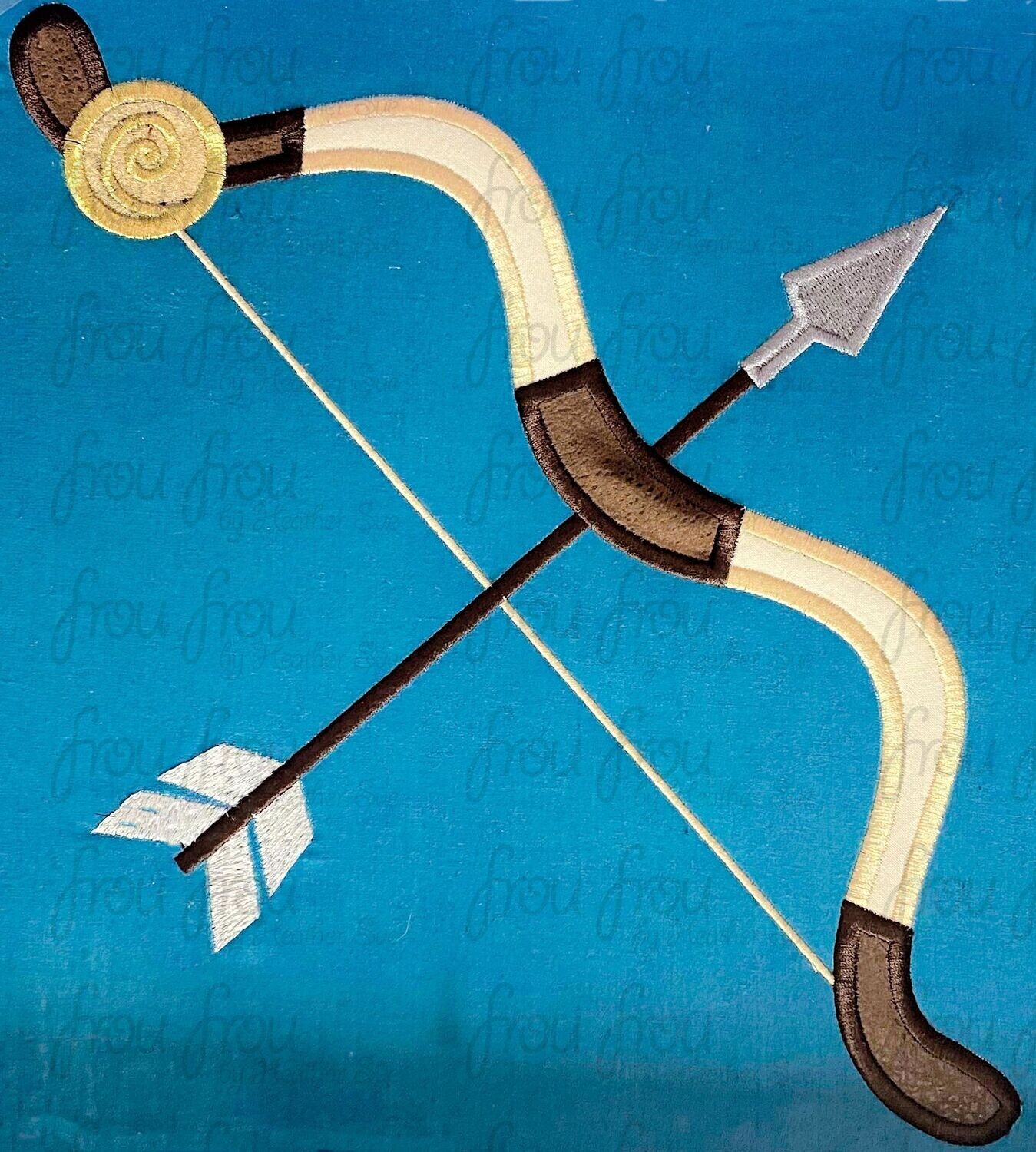 Meridian's Bow and Arrow Bravest Machine Applique and Filled, TWO ...