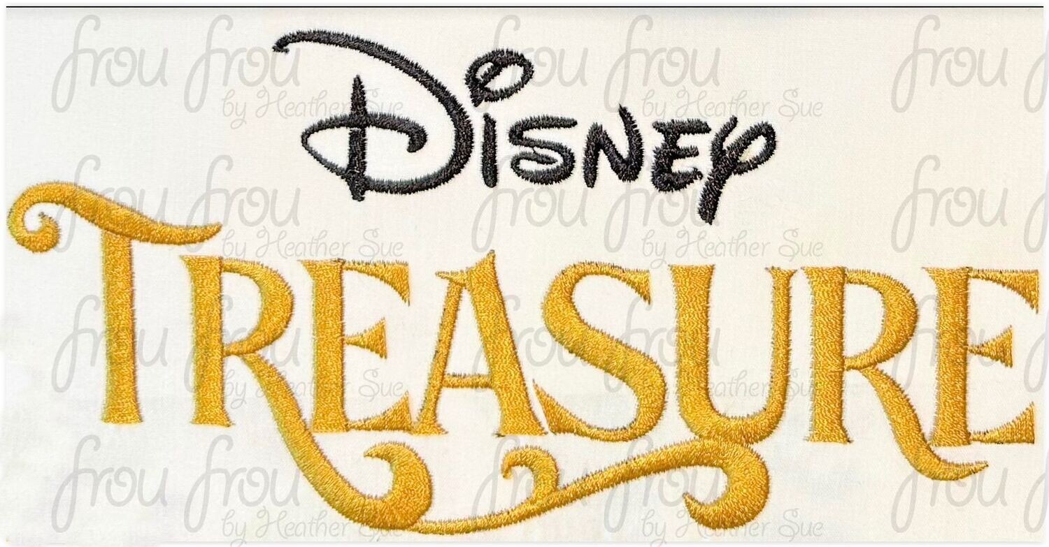 Treasure Dis Cruise Ship Wording Machine Embroidery Designs 4″-6×10 ...