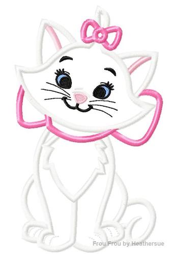 Artist Cat Mary Machine Applique Embroidery Design, Multiple sizes ...