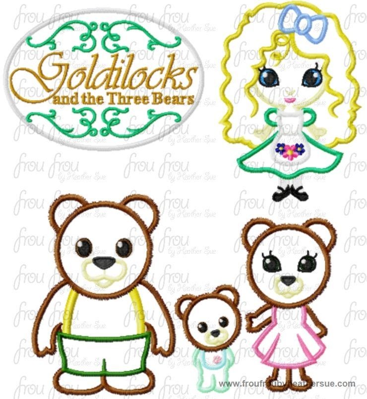 Goldilocks and the Three Bears Cutie Little Princess Story Book FIVE ...