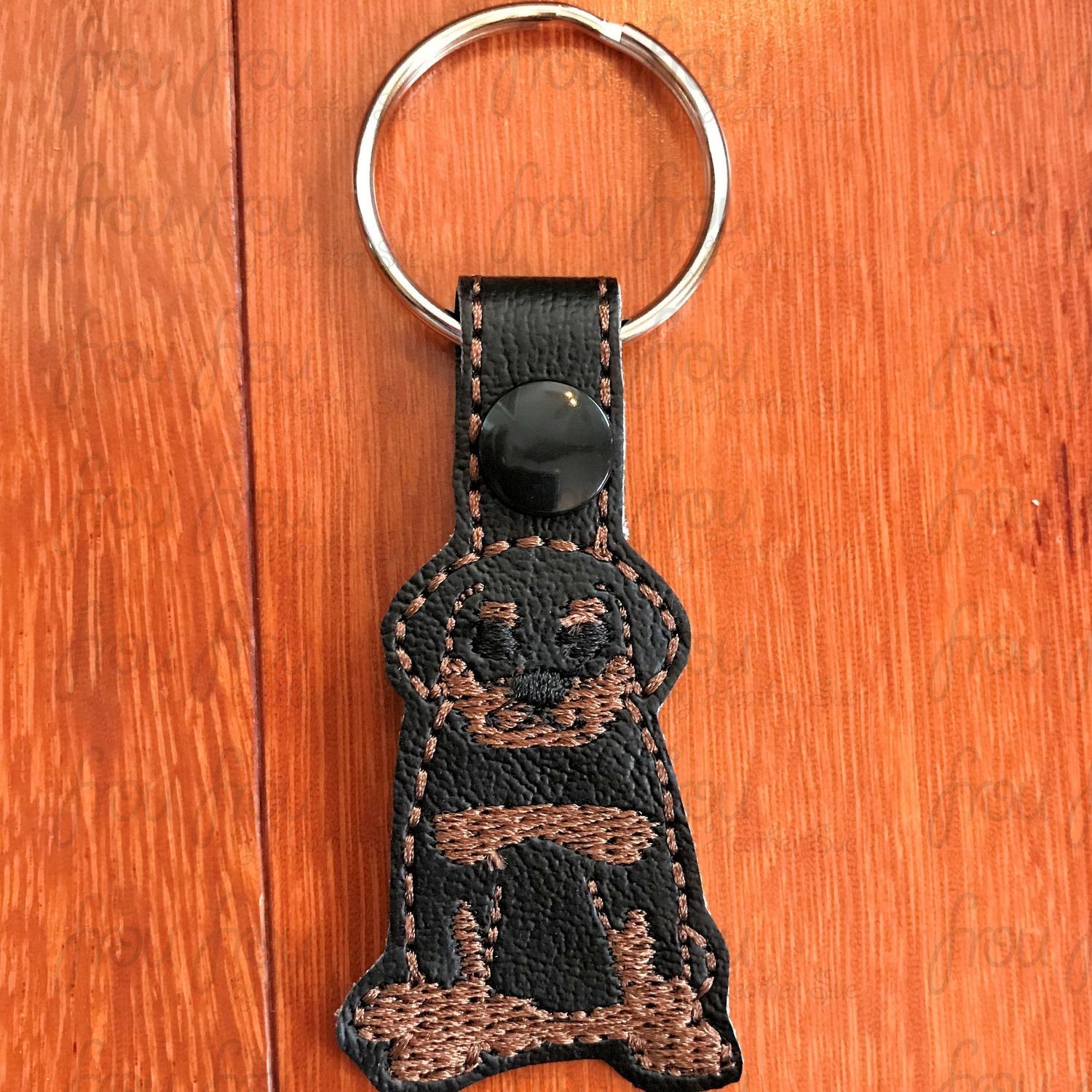 Rottweiler Puppy Dog Key Fob, Two versions each, short and long tab ...