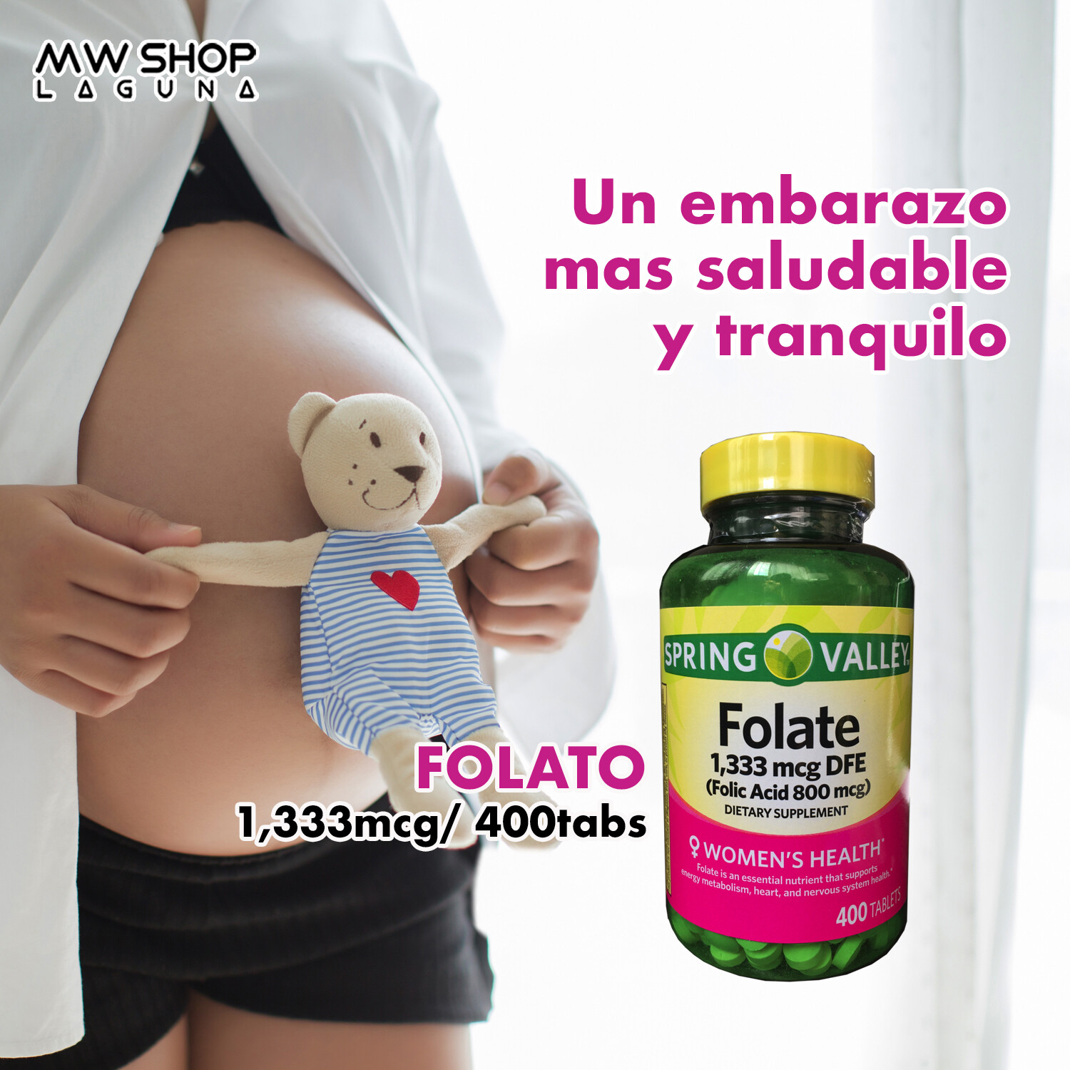 Folato / Folate 1,333 mcg. 400 Tabs.