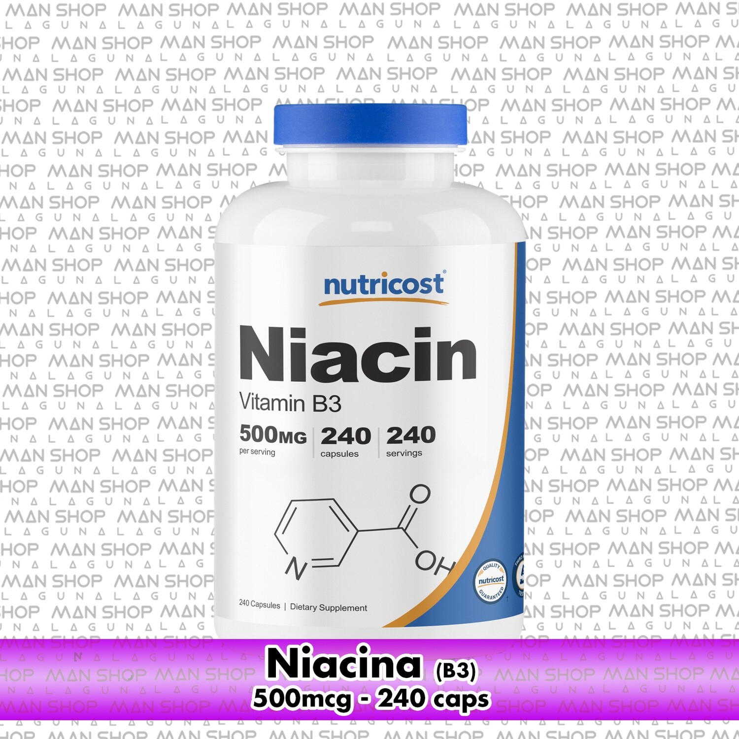 Niacina / Niacin B3 500 mg. 120 Caps.